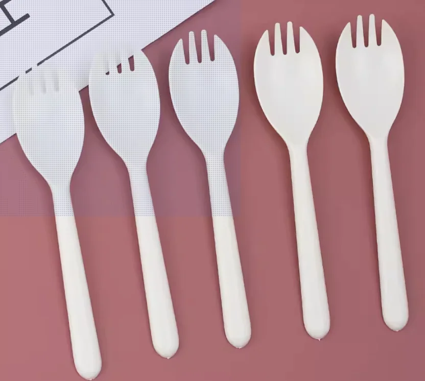 Custom Disposable Plastic Fork Spoon Food Grade Biodegradable Pp ...