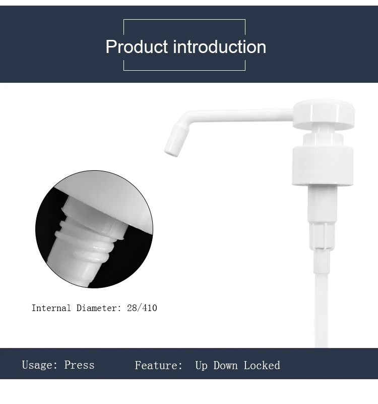 Custom Sanitizer Handwash Screw Plastic Dispenser Long Nozzle Lotion ...