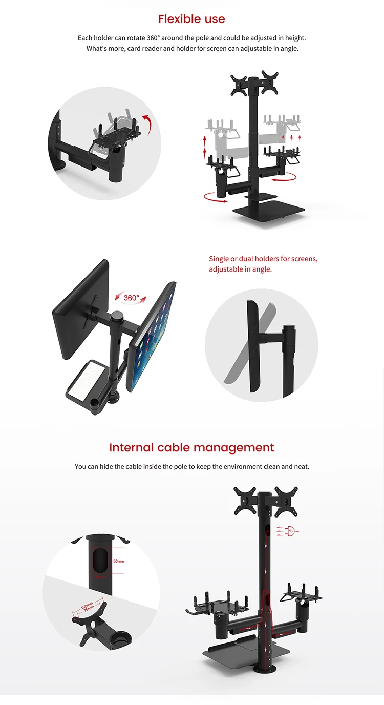 Universal Adjustable Pos Terminal Holder - Durable & Versatile