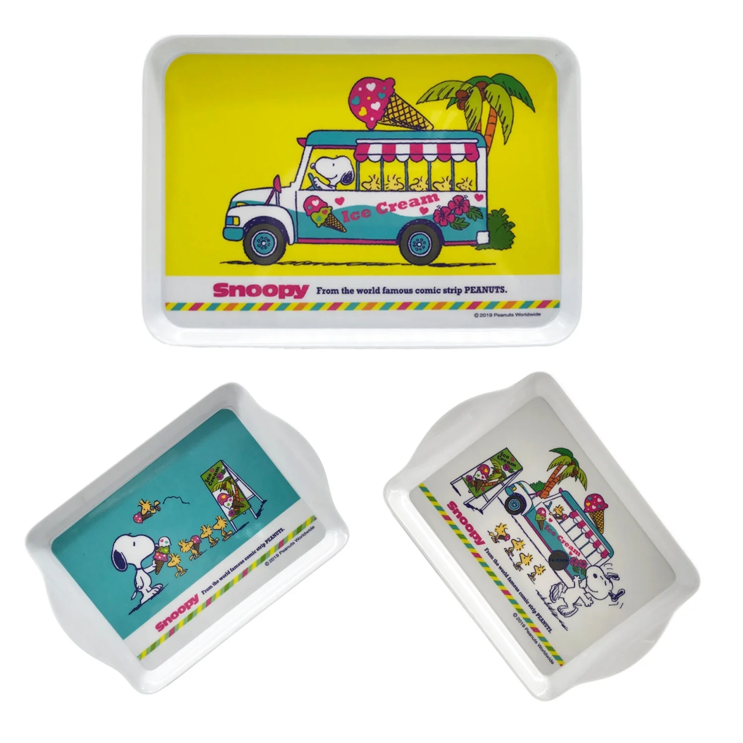 Cute Cartoon Custom Print Durable Hard Plastic Melamine Mini Tray BPA ...