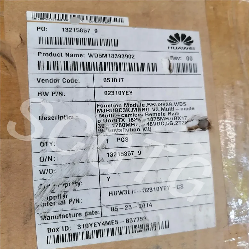 Huawei Rru Rru3939 Wd5m18393902 02310yey 051017 Radio Frequency Unit ...