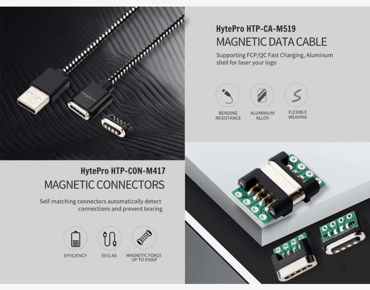 Hytepro Technologies Limited - magnetic connectors, magnetic cables