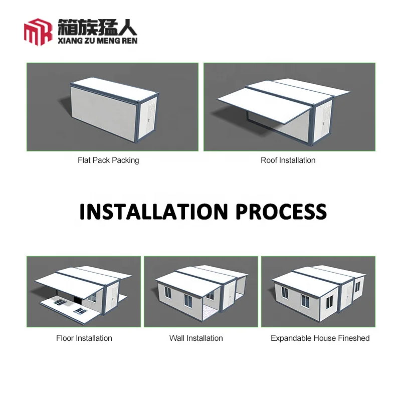 2024 Australian Standards 40ft Luxury Expandable Steel Container House ...