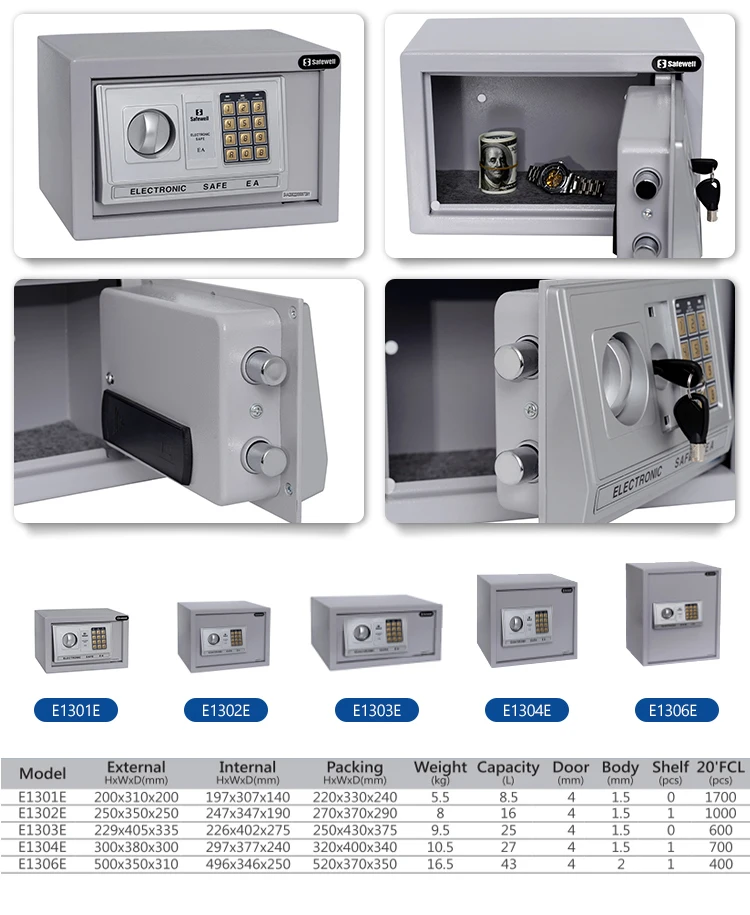 Safewell E1302E Digital Electronic Safe - Secure Storage