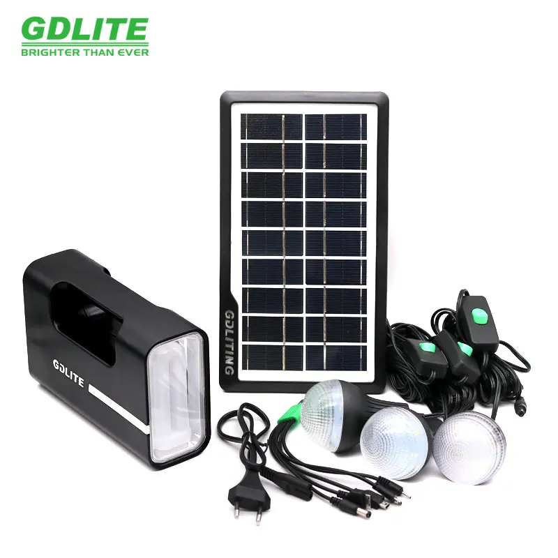 GDLITE Portable Off Grid House Solar Charged Lighting System ...