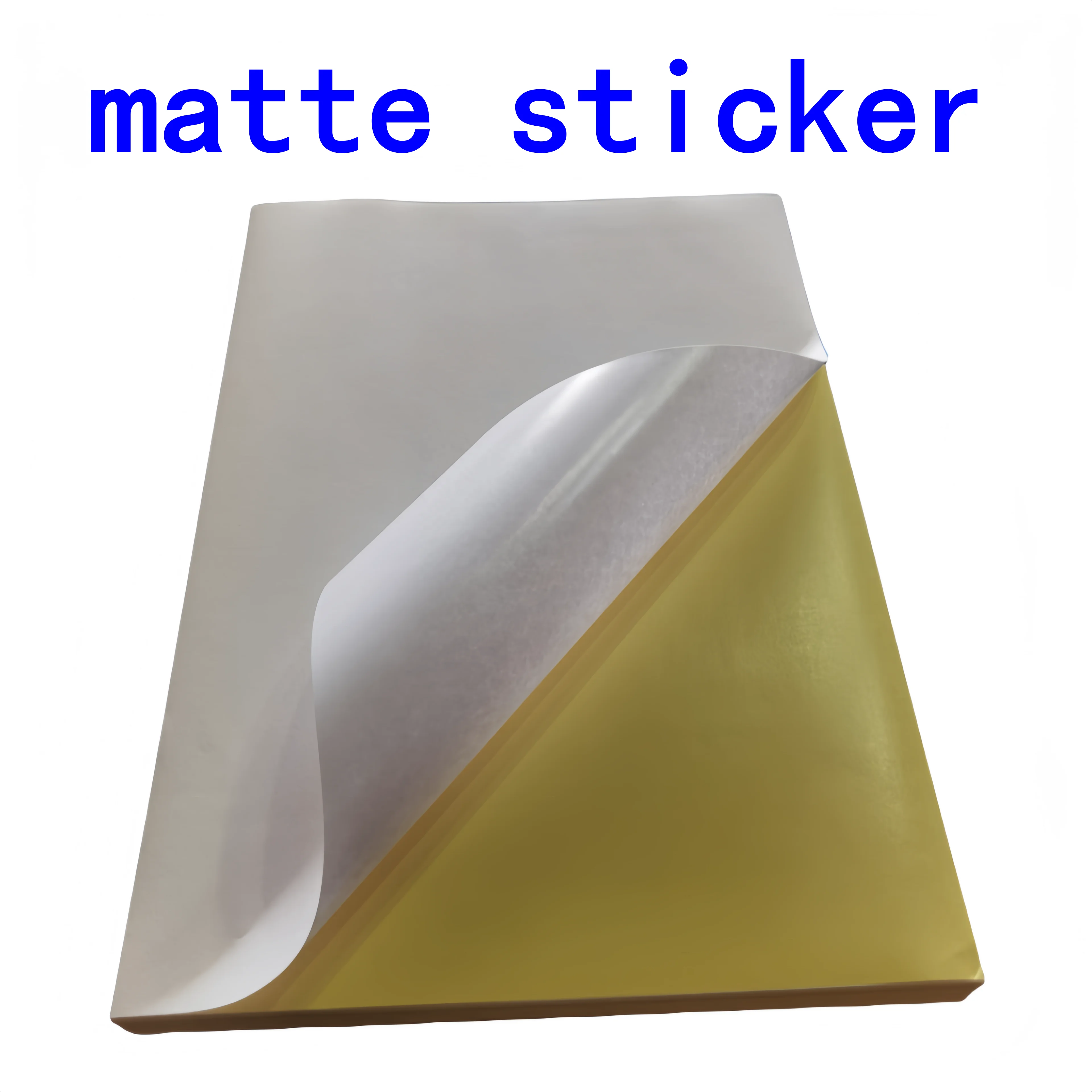 A4 Matte Laser Sticker Label Custom Cowhide OEM Direct for Office Paper ...