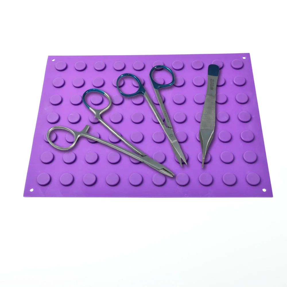 Custom Brand logo Autoclaveable Magnetic Silicone Mat for Surgical ...