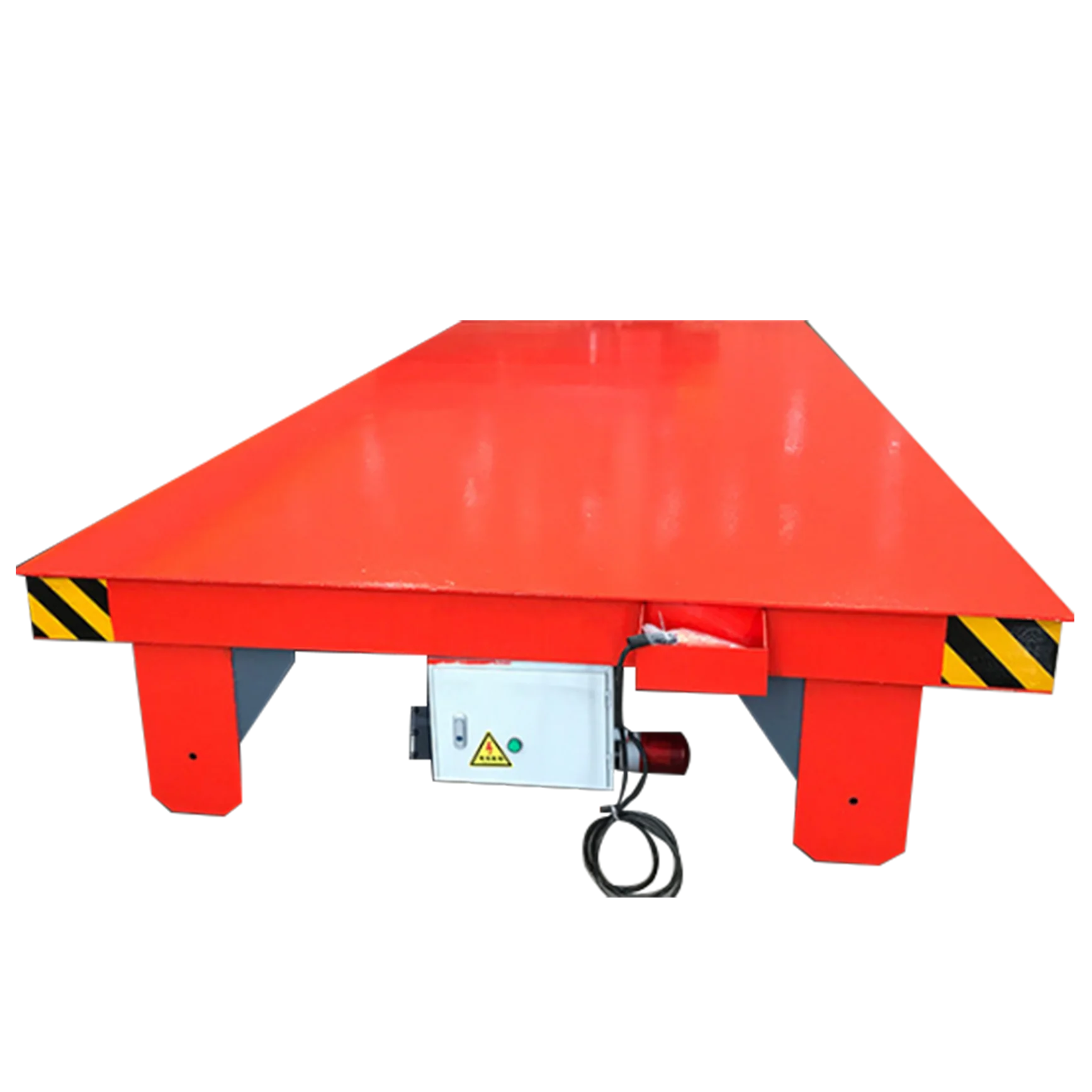 Cheap Electric Rail Turning Flat Platform Transfer Cart With Remote ...