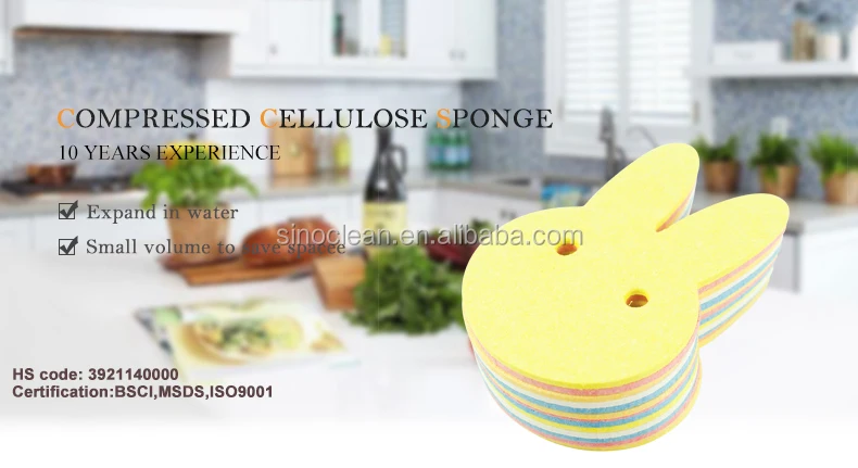 Kids Cartoon Shape Compressed Cellulose Sponge - Buy Cartoon Compressed ...