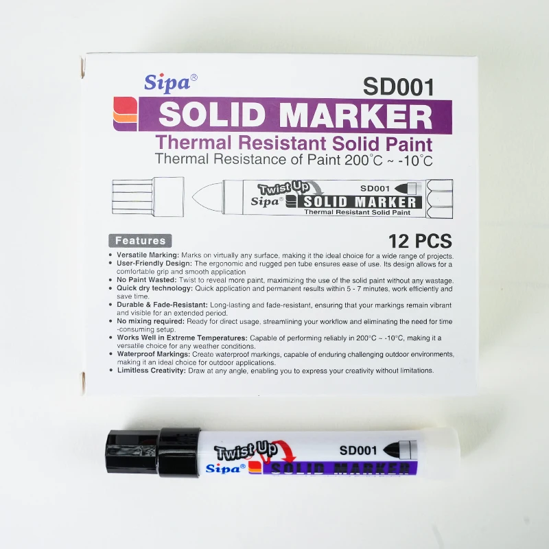 Sipa Solid Marker - Permanent Marking for Windows & Wood