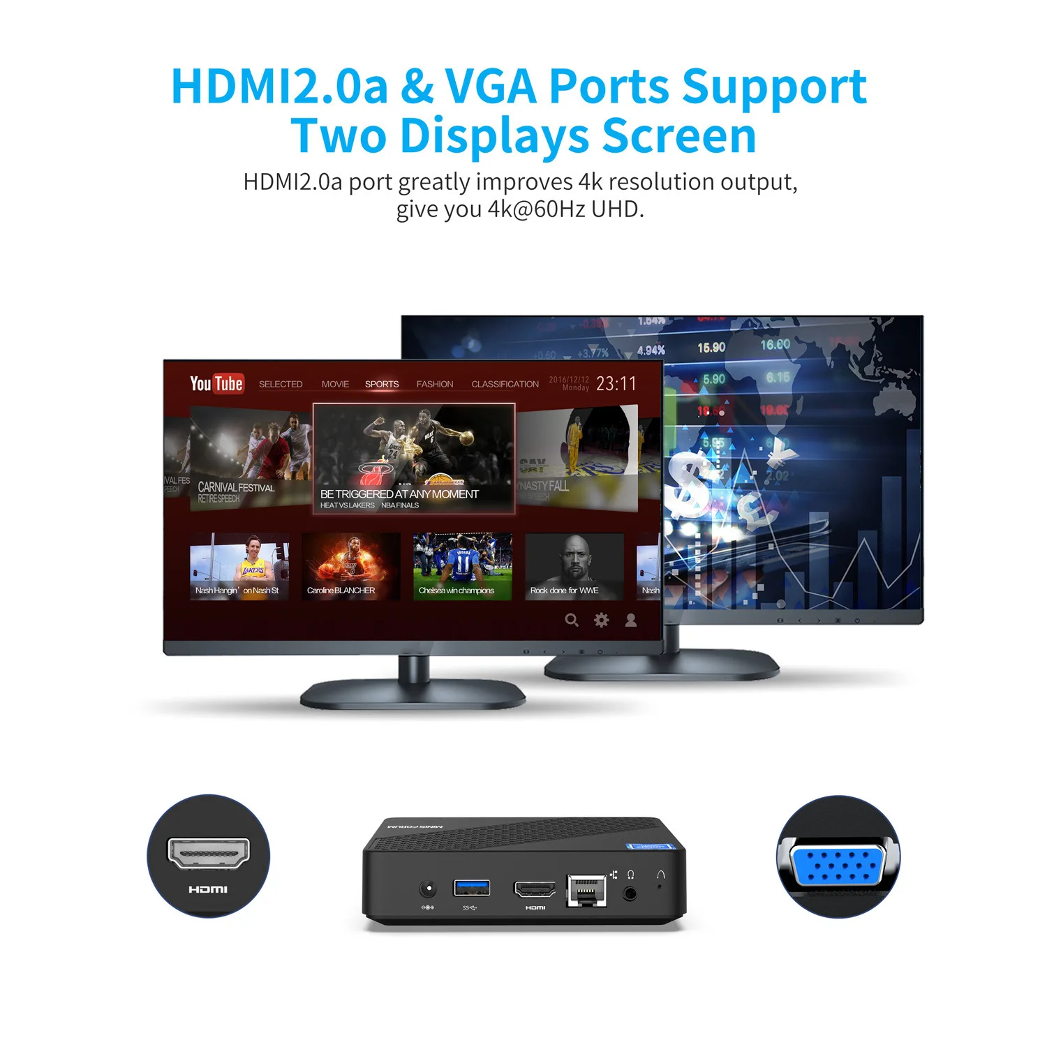 Minisforum N40 Mini PC with N3350/N4020 4GB DDR4 RAM 64GB SSD Hard ...