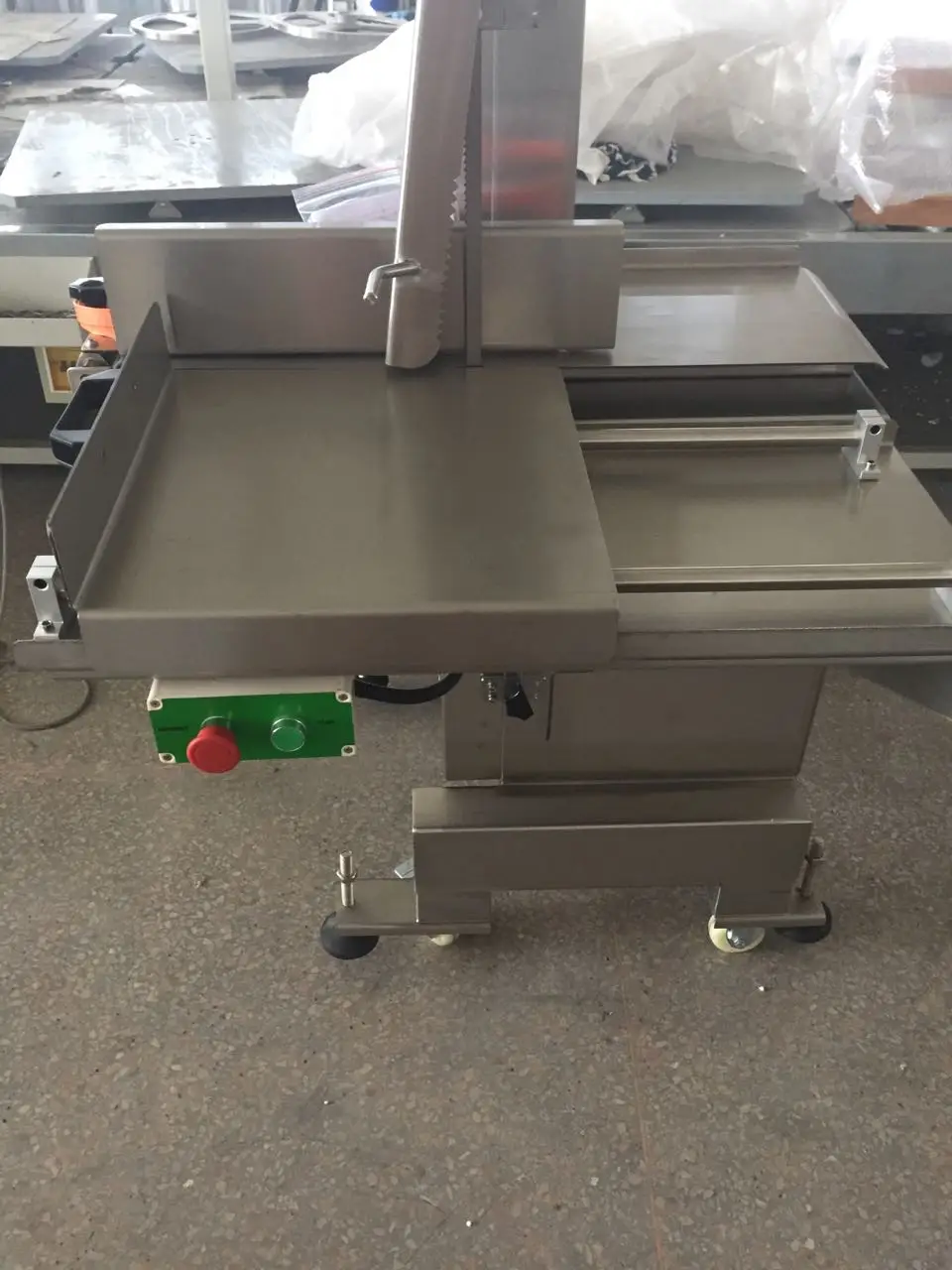 CT-BS300E Industrial Frozen Meat Cutting Machine with Sliding Woking ...