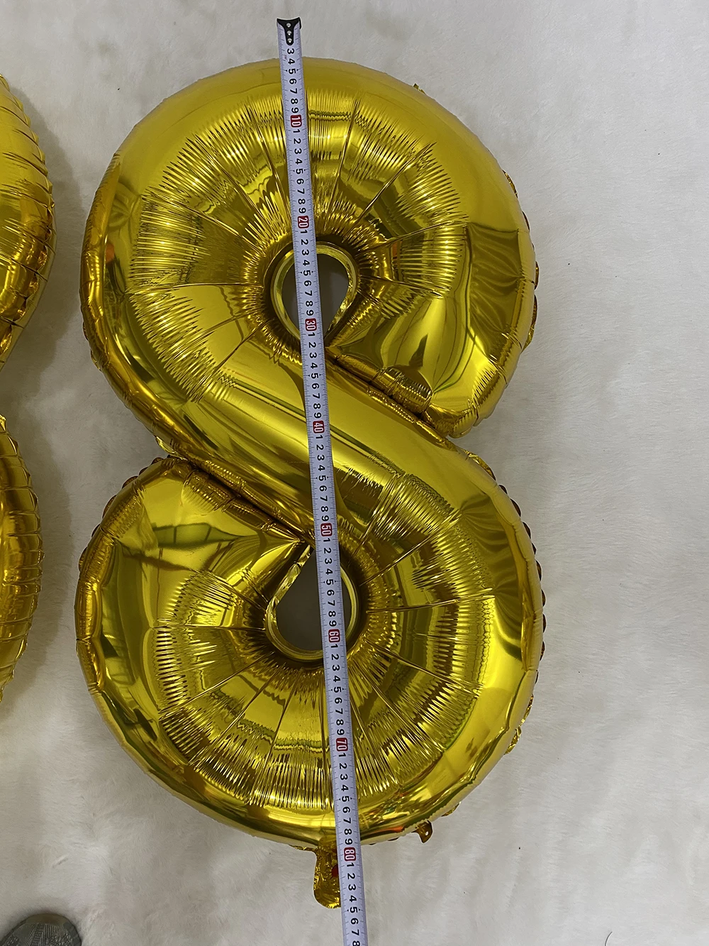 40inch Gold Silver Large Numbers Balloons 0-9 Foil Mylar Big Number ...