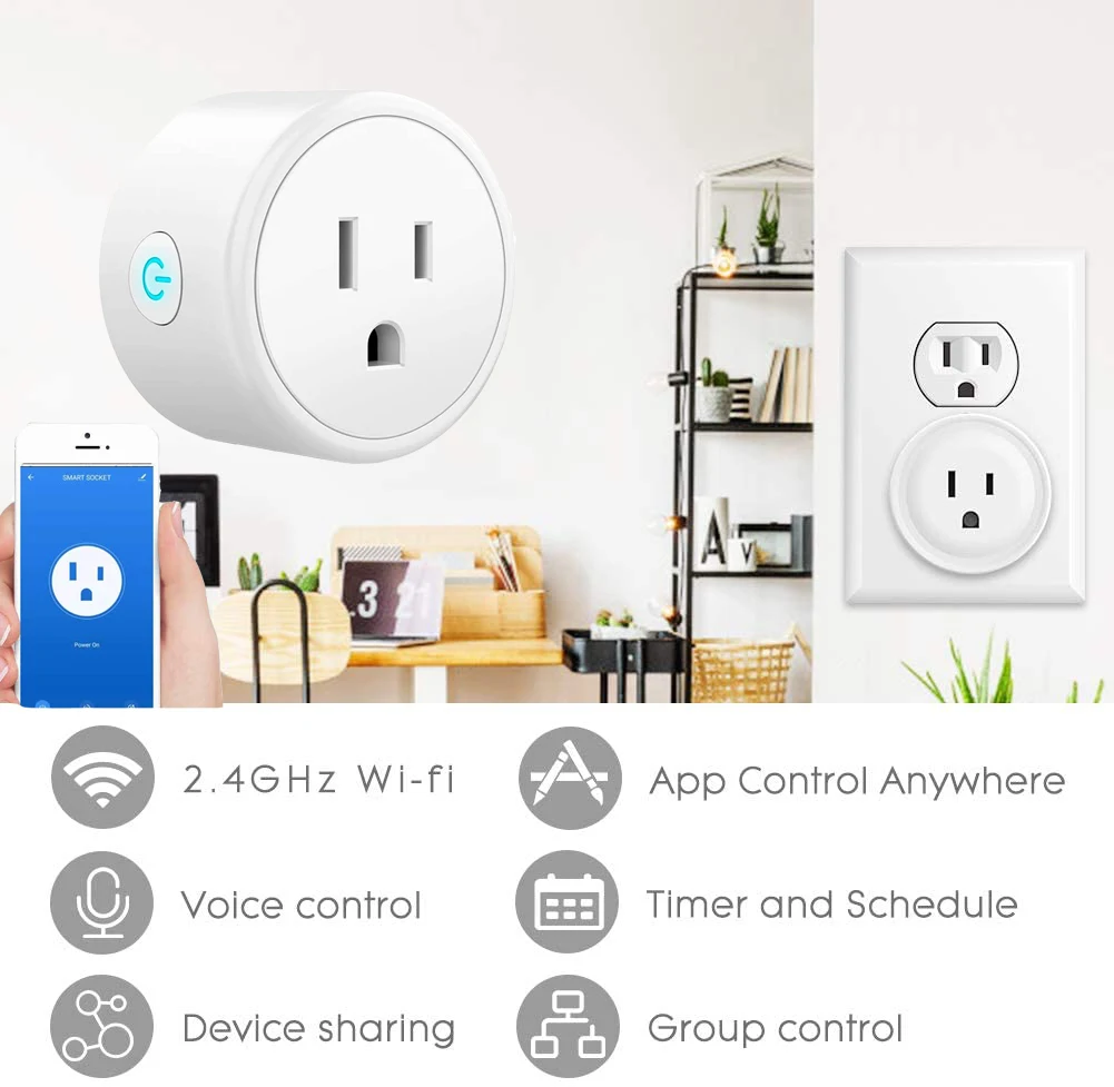 Us/eu/au Tuya App Remote Control Wireless Mini 10a/16a Wifi Smart ...