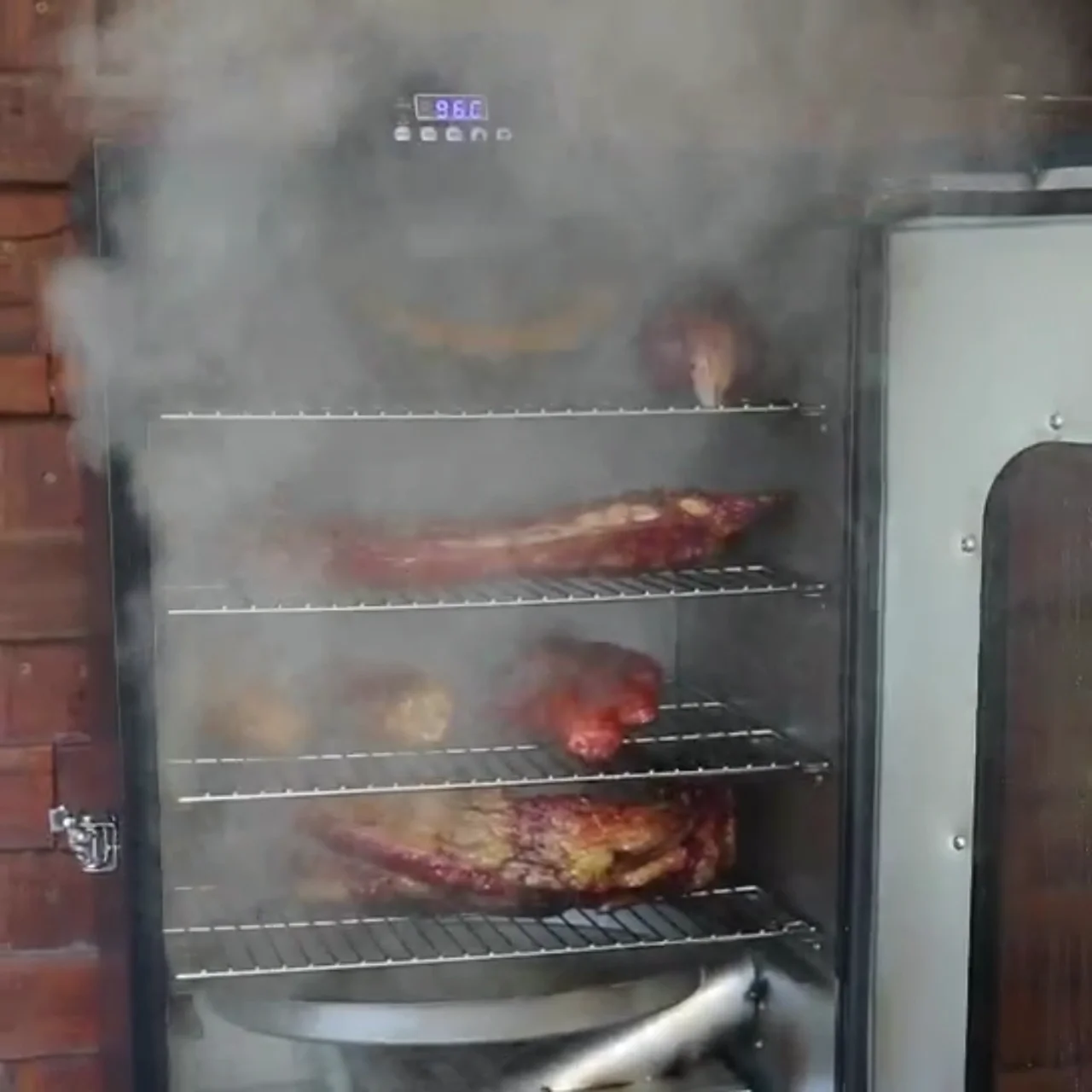 Vertical Electric Smoker Cooking Chicken Grill Machine Stainless Steel ...