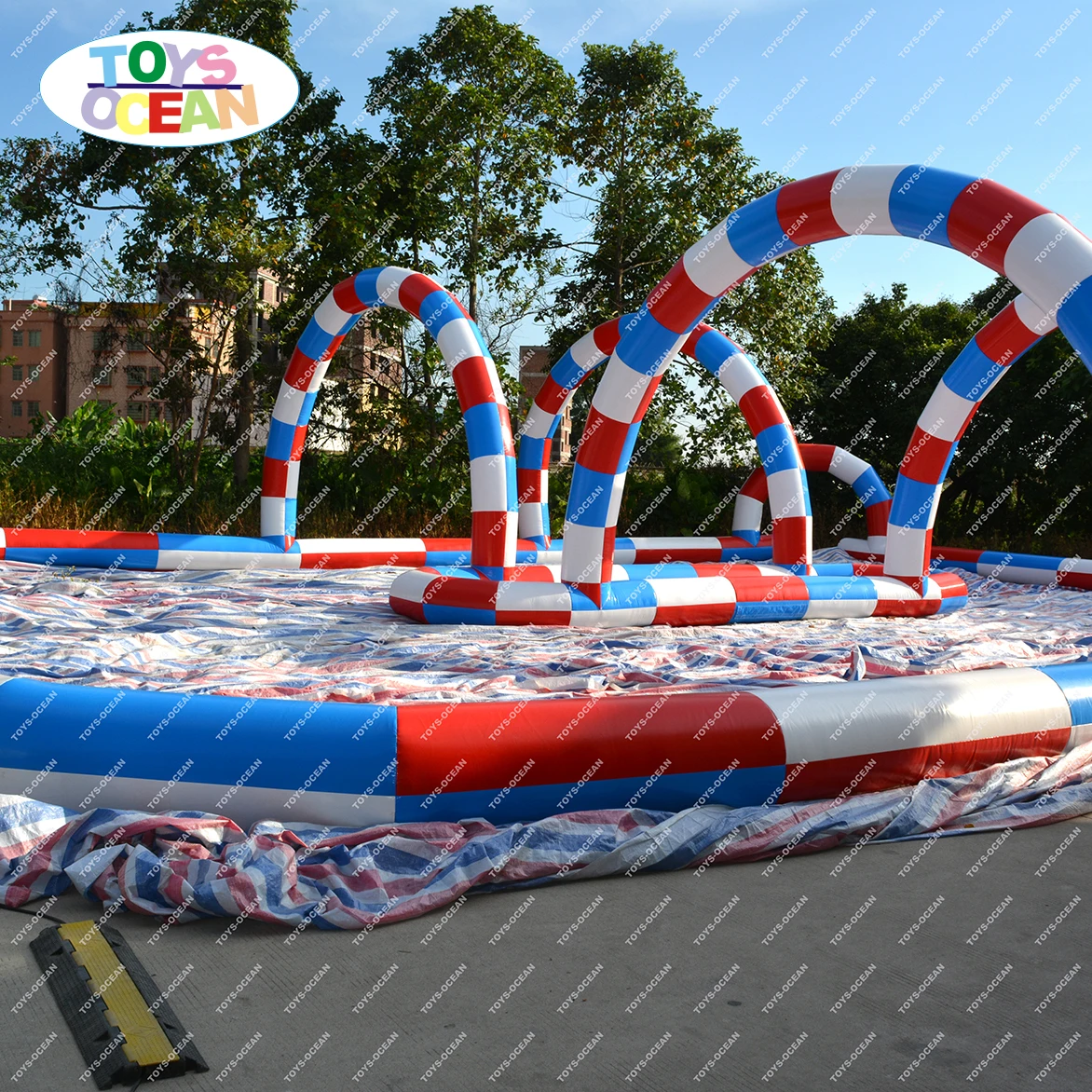 Inflatable Racking Track Inflatable Race Track Go Kart Racing - Buy ...