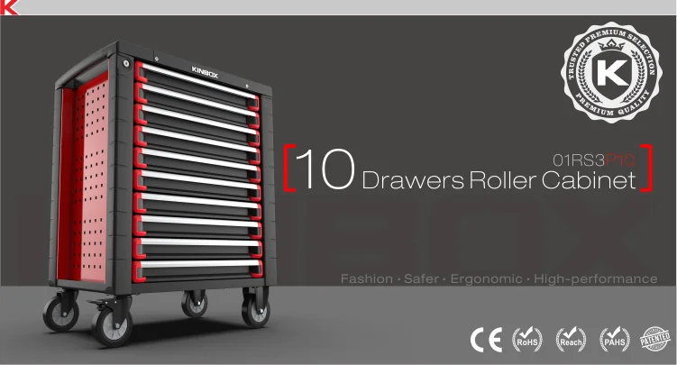 Ningbo Kinbox 10 Drawer Comfort Durable Steel Glide Tool Boxes For ...
