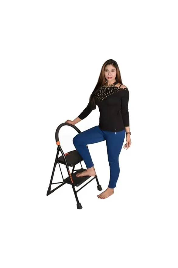 Parasnath Black Diamond Ladder 2 Step Heavy Folding Step Ladder with ...