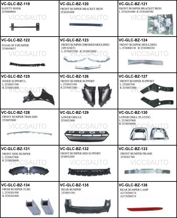 OEM L 2536900130 R 2536900230 for BENZ GLC 2016'-2019' AUTO CAR FRONT ...