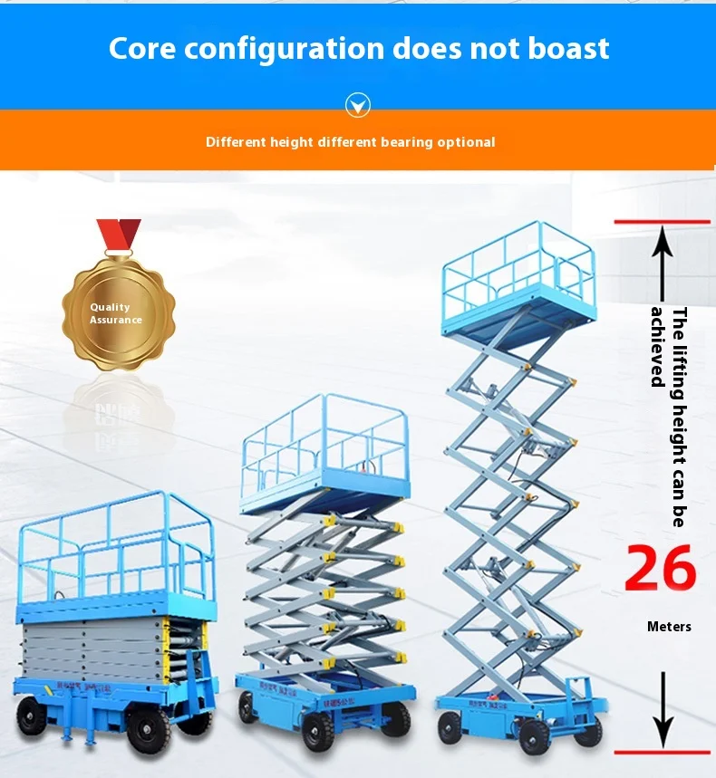 20m Aerial Work Lift Platform Electric Movable Workbench with Core ...