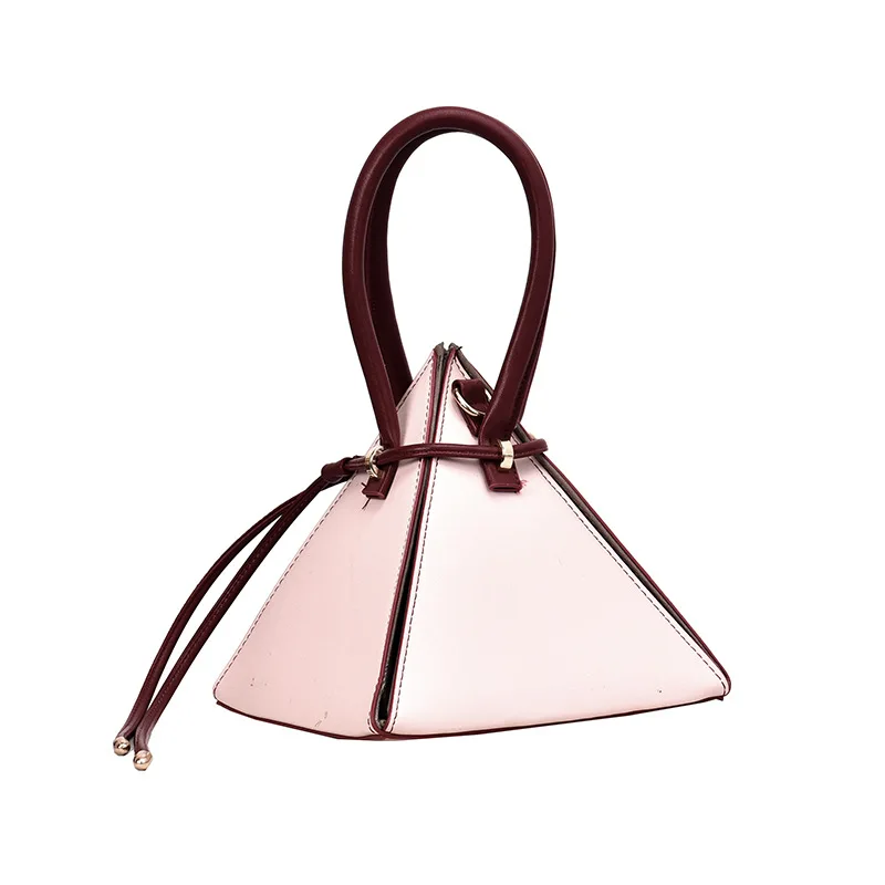 2020 Designer Leather Handbag Mini Triangle Women Clutch Purse Hand Bag ...