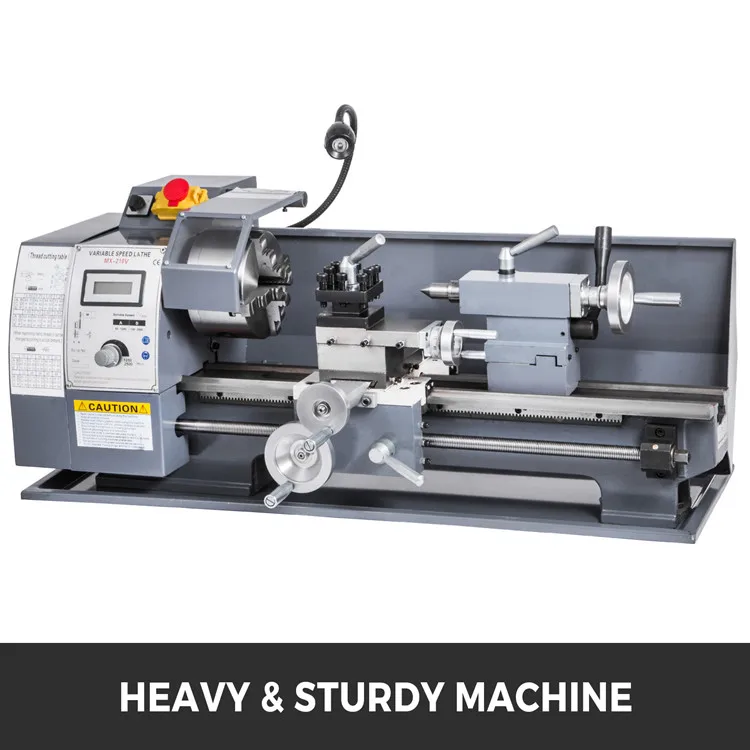 Horizontal Variable Speed Lathe Machine 210v Mini Bench Lathe 8x16 With ...