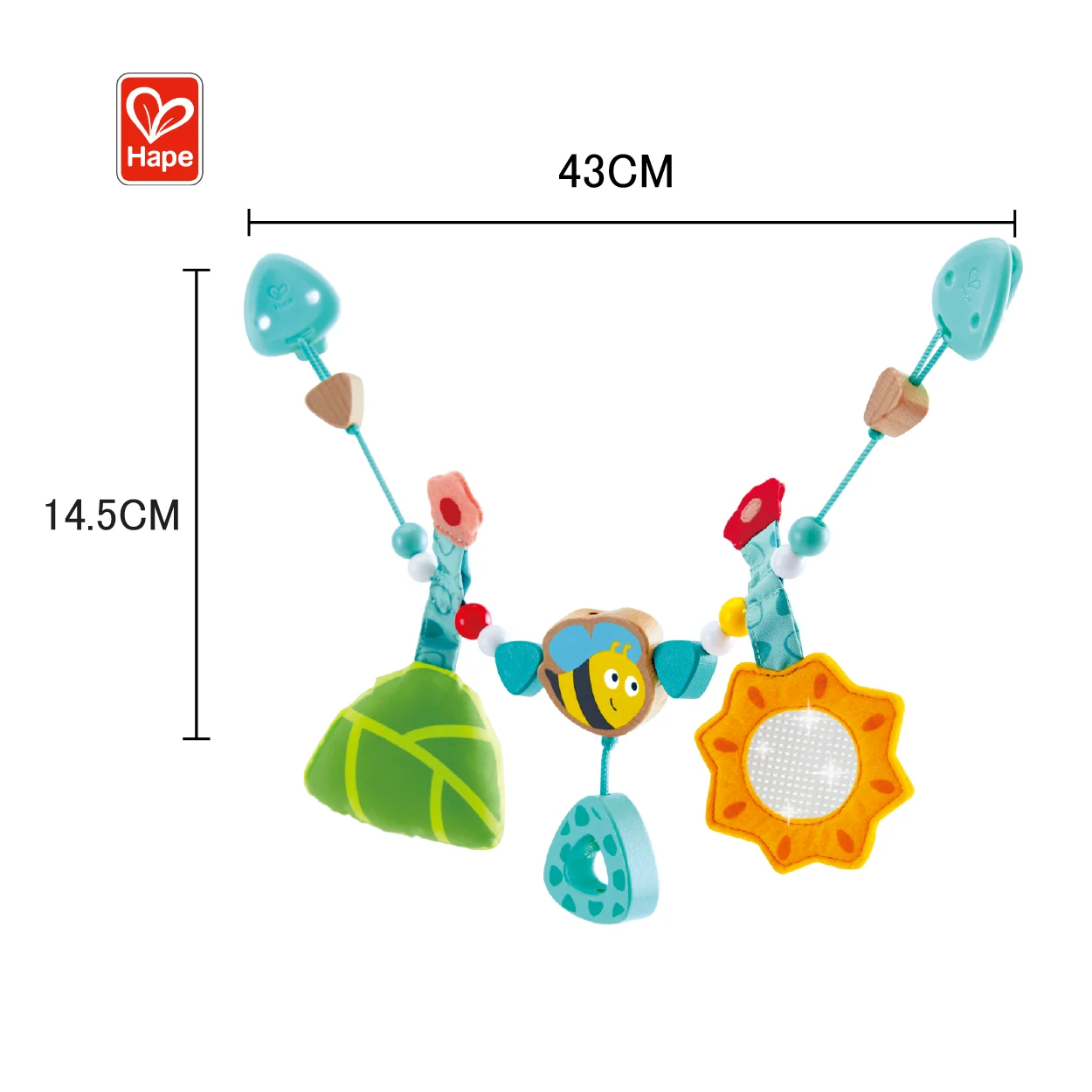 Child-safe Materials Bumblebee Pram Chain Toys Chain Link For Baby ...