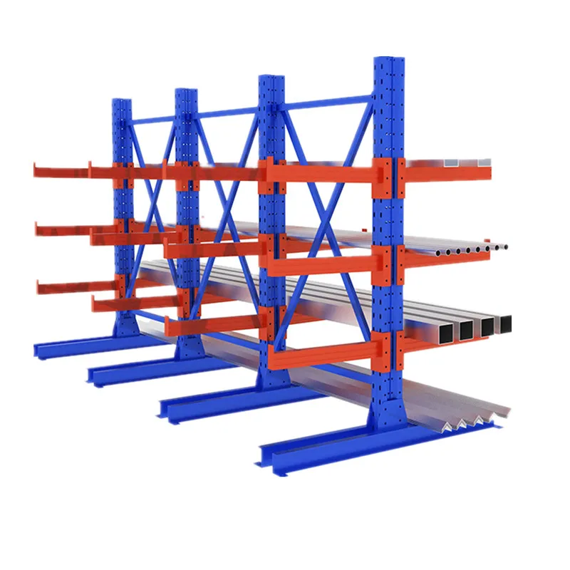 Industrial Cantilever Racking System Warehouse Metal Heavy Duty Cantilever Rack Single Sided ...