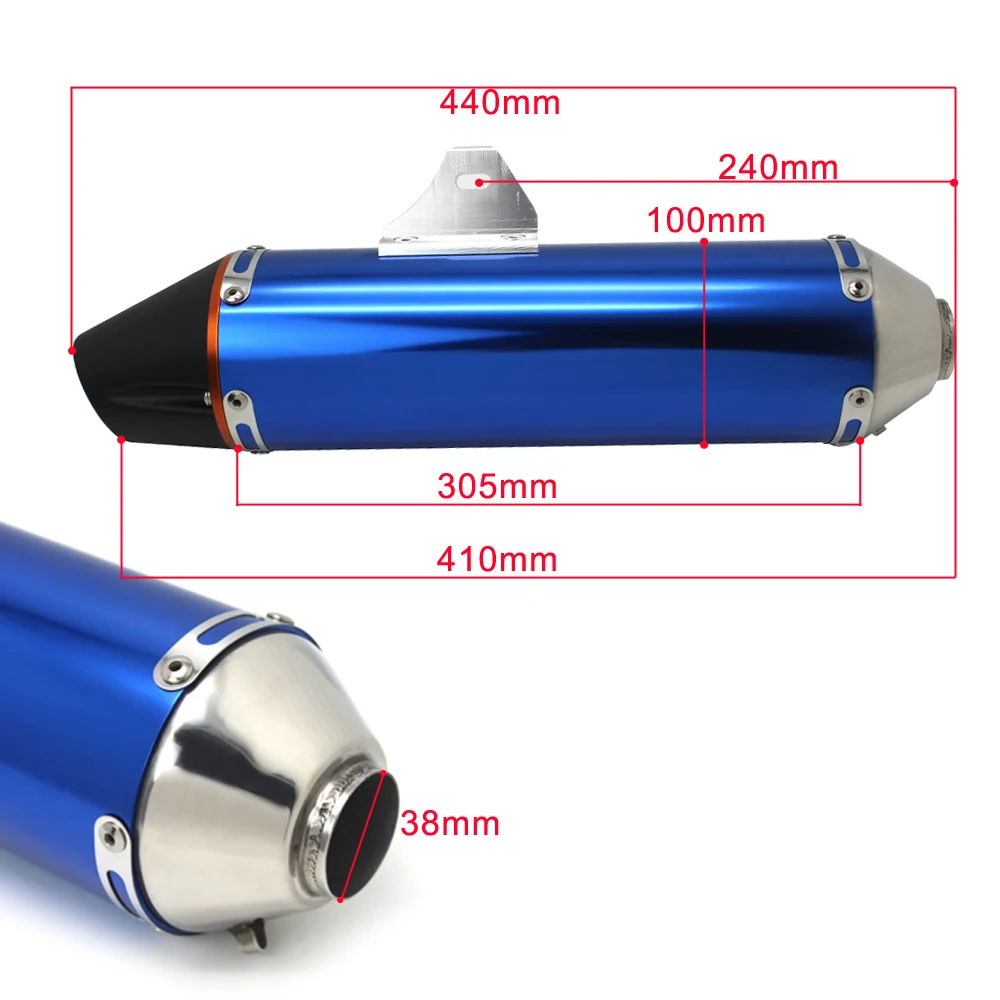 Racepro Motorcycle Muffler - Stainless Steel Slip On
