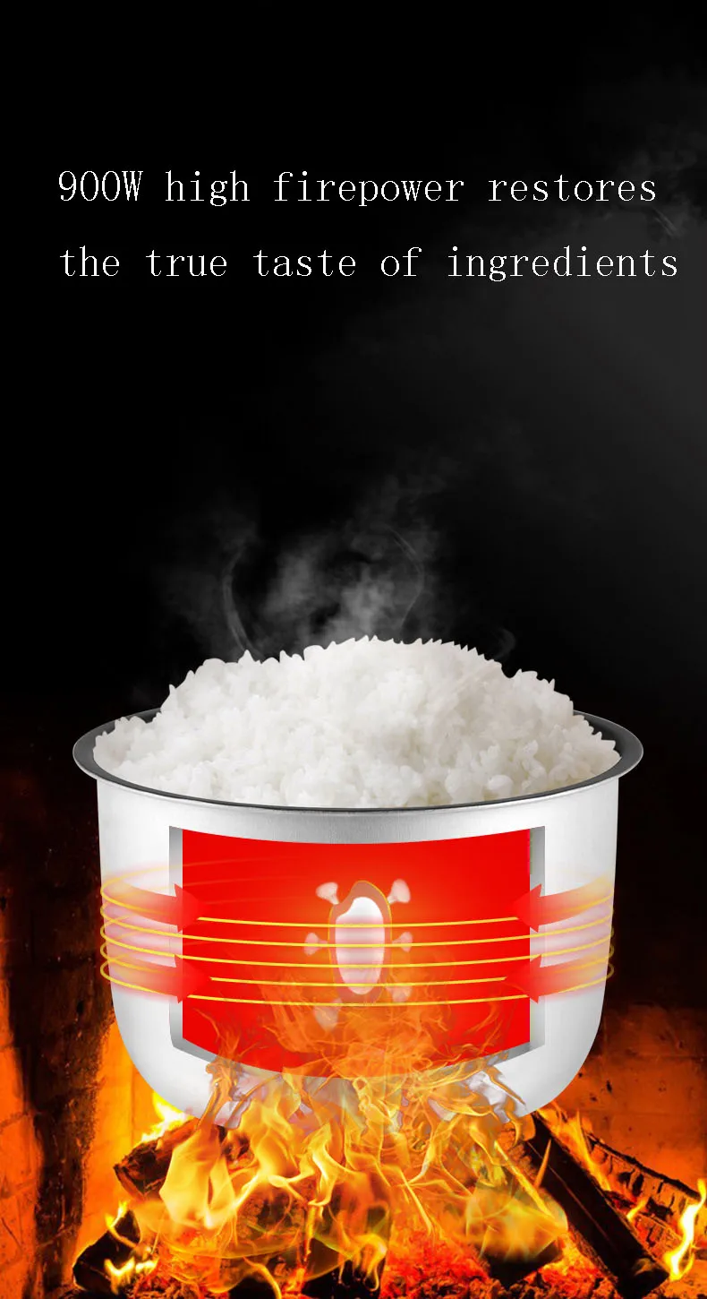 5 Liter Rice Cooker Black Non-stick Pan With Automatic Power Off Ricco ...