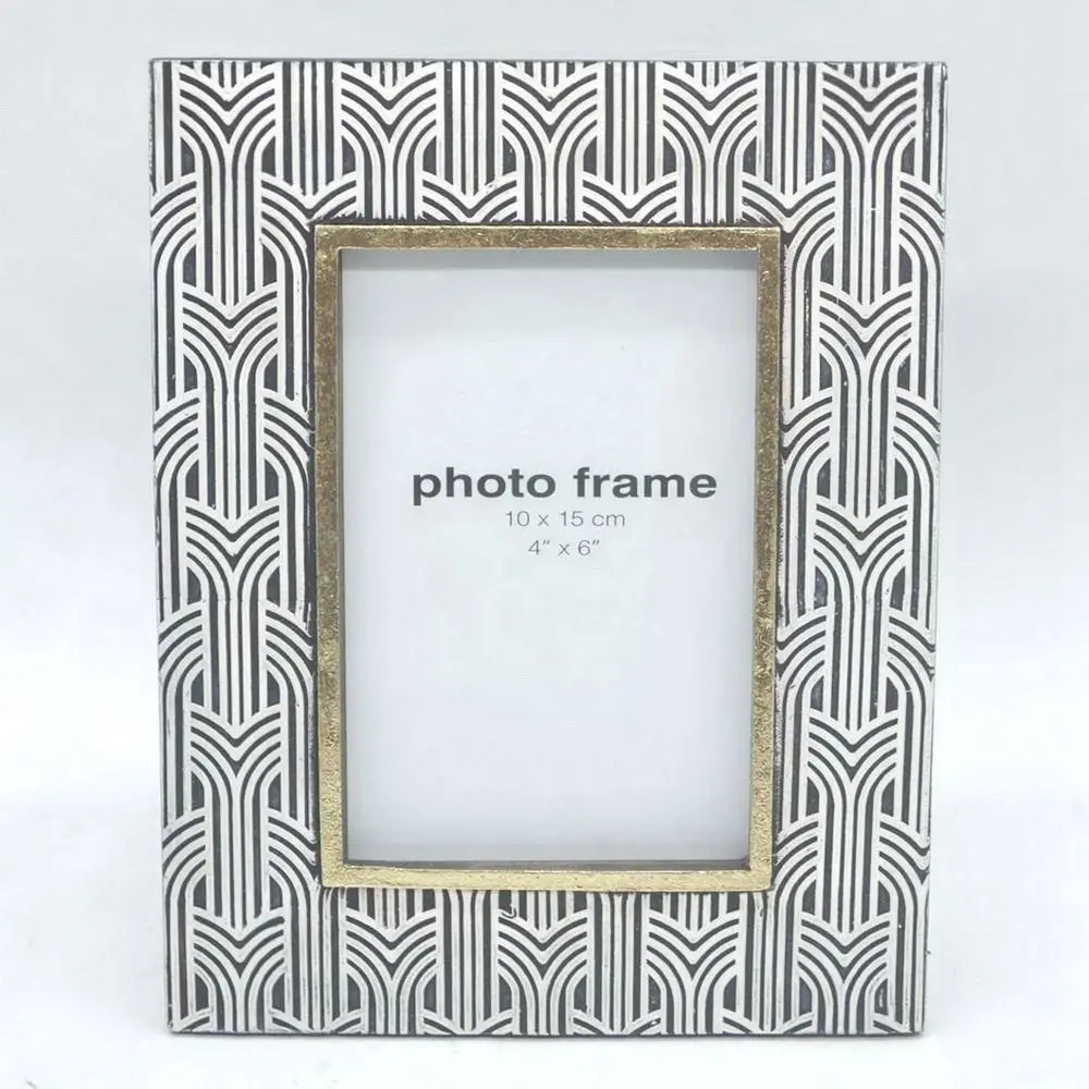 Custom Design Resin Photo Frame Vintage Roses Ornate Textured Hand ...