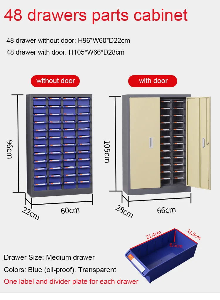 Plastic Drawer Parts Cabinet - Efficient Storage Solutions
