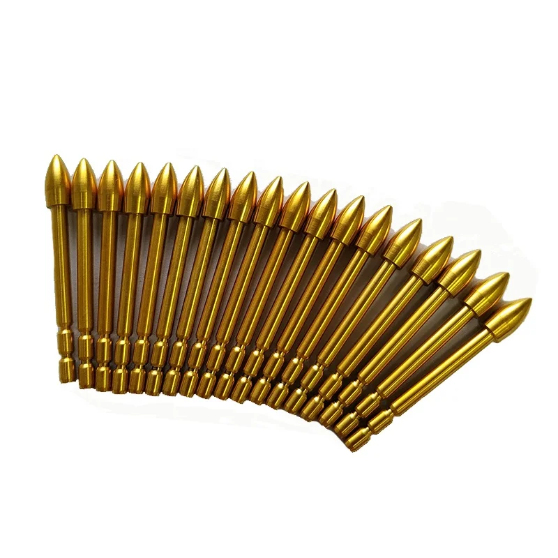 120granis Gold Color Tungsten Arrow Points Tips 12 Pack For Archery ...
