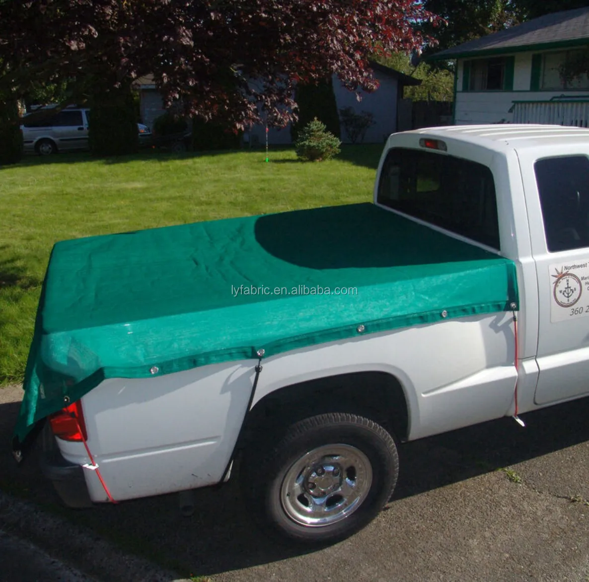Truck Tarp Systems Vinyl Coated Mesh Tarps Pvc Mesh Tarp Dumpster Truck ...