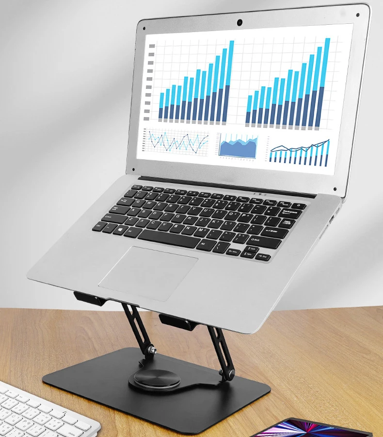 Cheap Office Deak Laptop Stand 10-17 Inch 360 Rotating Adjustable ...