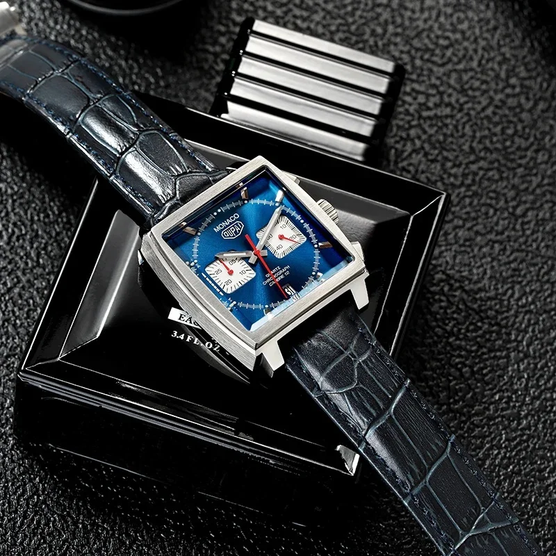 2022 New Luxury Monaco Design Automatic Mechanical Sports Watch for Men ...