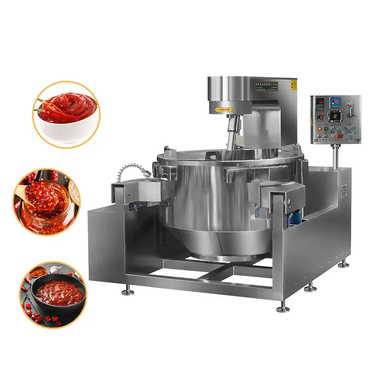 Stable Fully Automatic Operation Paste Sauce Food Cooking Mixer Frying ...