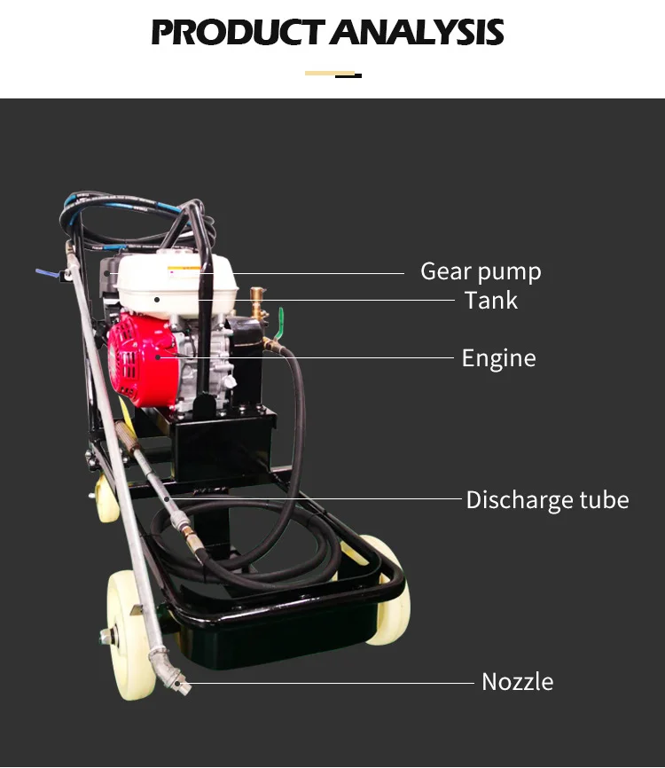 Small Portable Hand Asphalt Bitumen Emulsion Tack Coat Sprayer for Sale