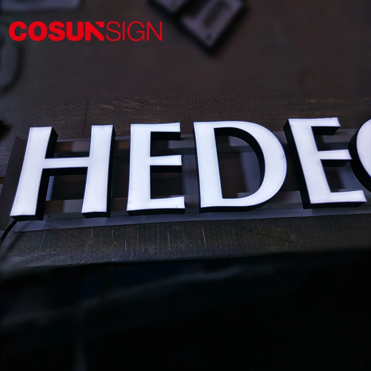 Day/night Acrylic Letters with LED Frontlit - Illuminated Signs