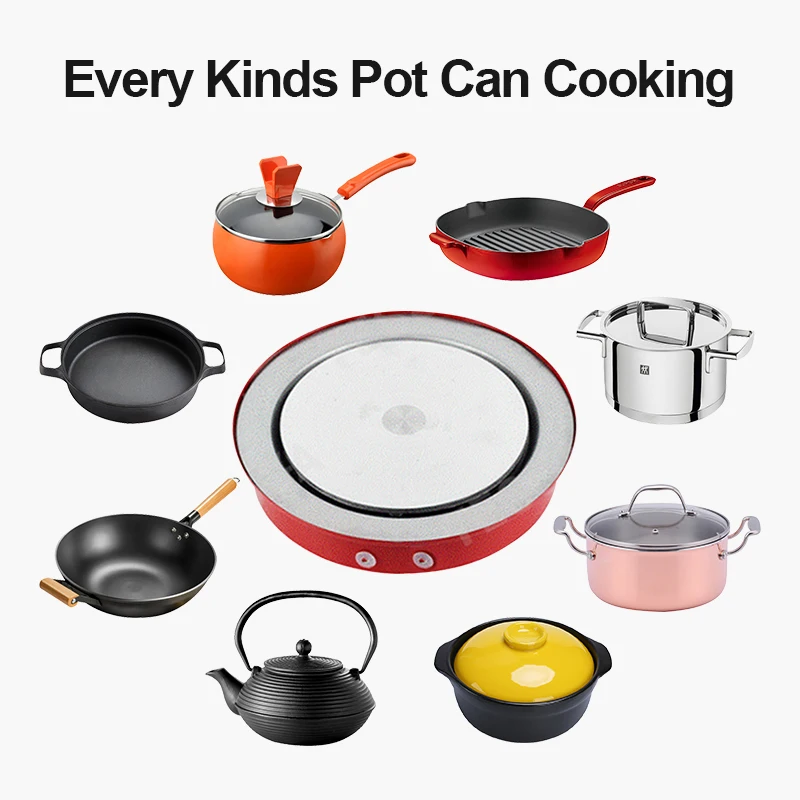 400W Solar Powered Induction Cooker for Camping & Outdoor Cooking