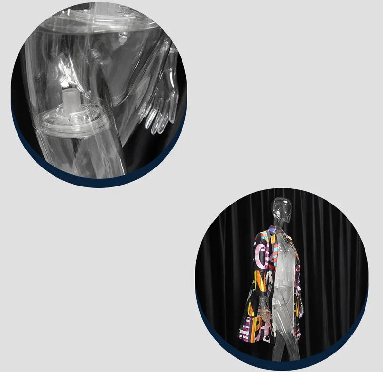 Shop Our Modern Fiberglass Mannequins - Transparent & Adjustable