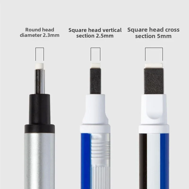 Eraser Pen Mono Pen-Shaped Eraser with Square & Round Head Pencil ...