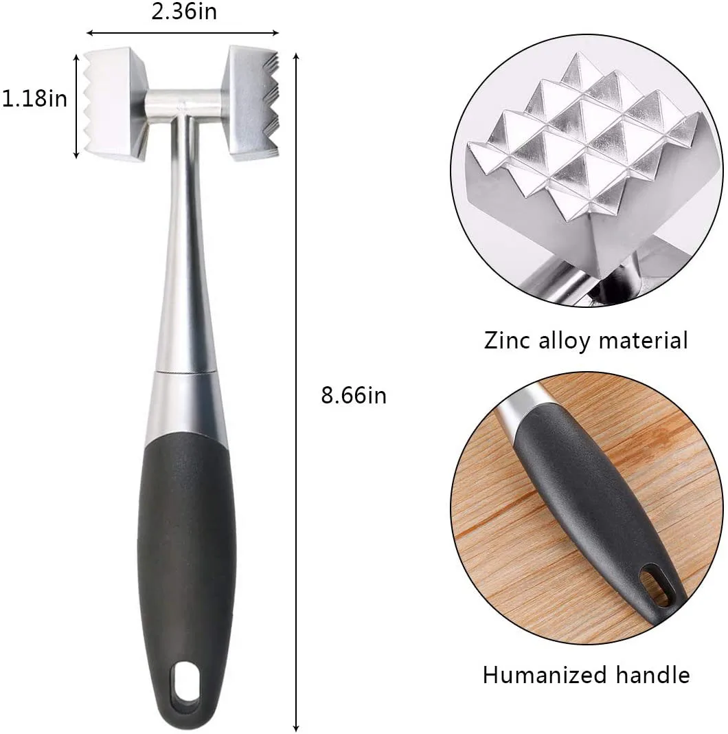 Meat Tenderizer Mallet Sturdy Beef Chicken Lamb Minced Meats 304