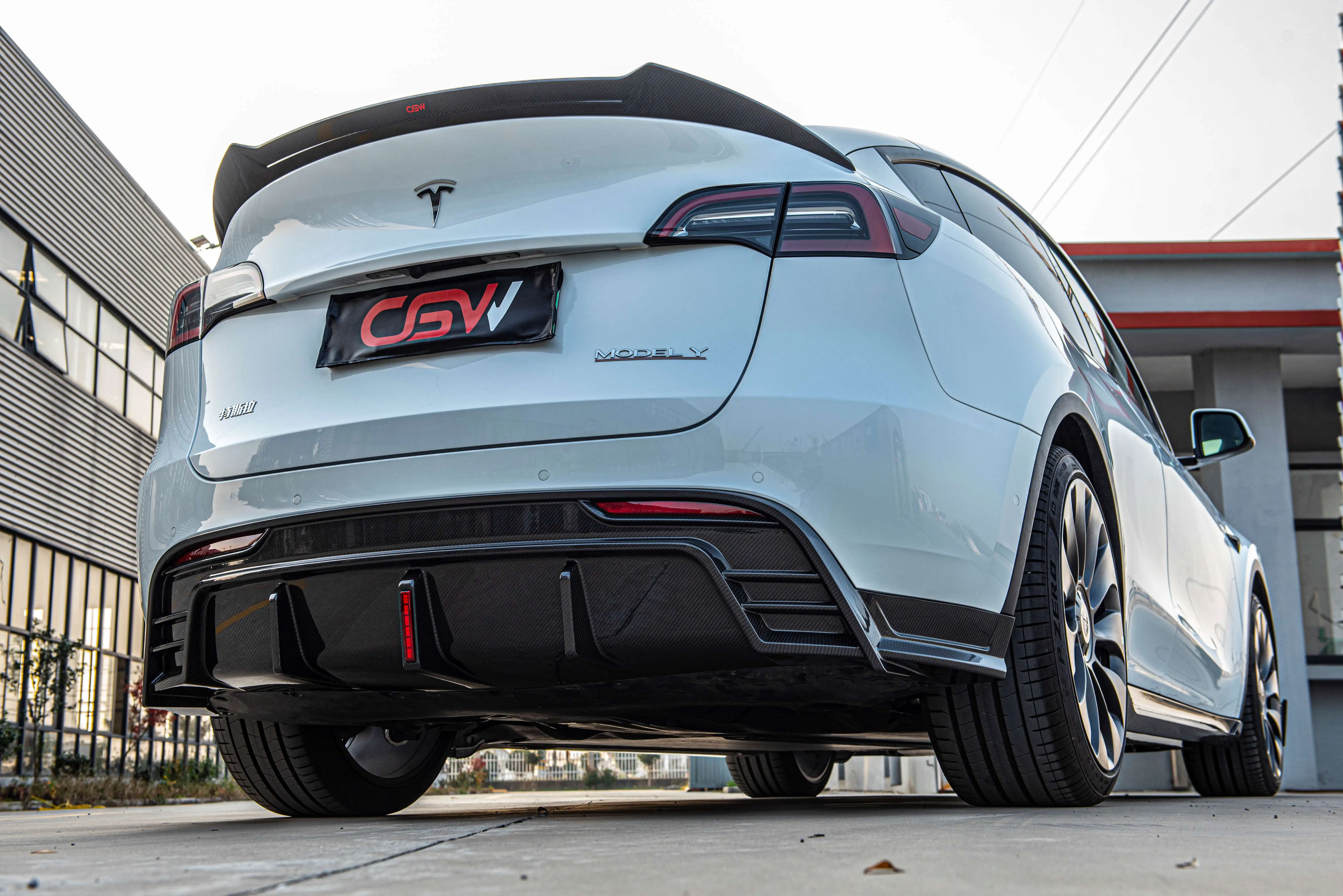 Car Accessories Carbon Fibre Body Kits Rear Lip Diffuser Bumper for ...