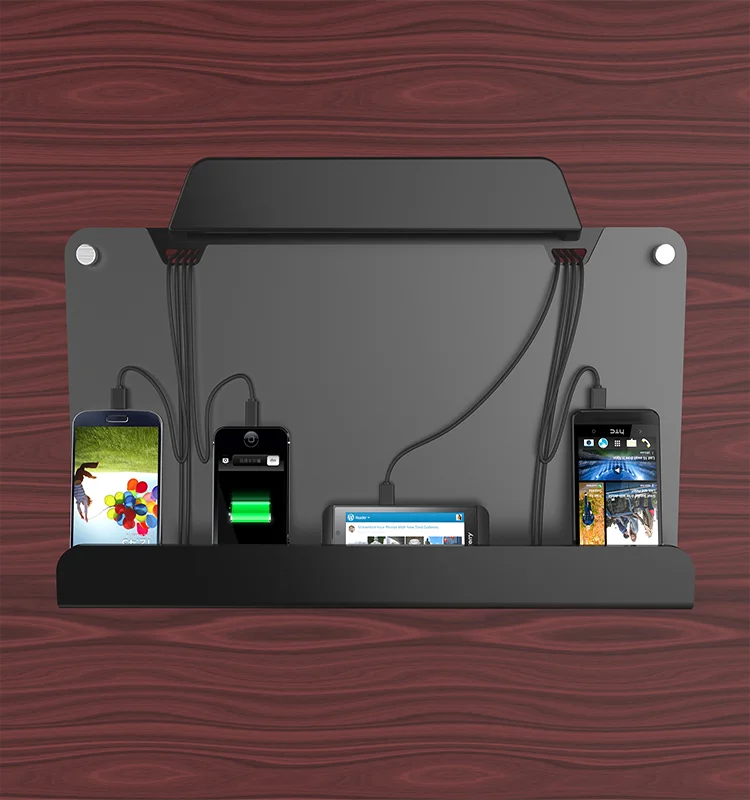 J-mount Wall Mounted Multi Cell Phone Computer Charging Station