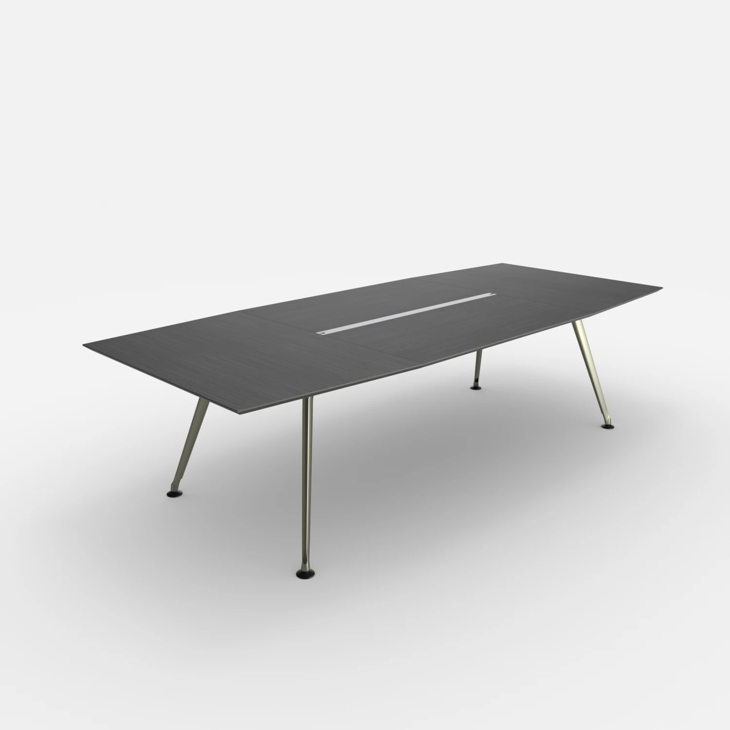 Luxury Modern Office Meeting Table Sloping Edge Wooden Conference Table ...