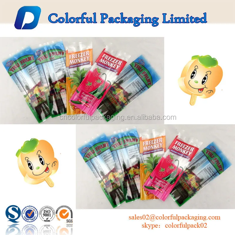 Wholesale Plastic Ice Popsicle Wrapper Food Grade Packaging Bag - Buy ...