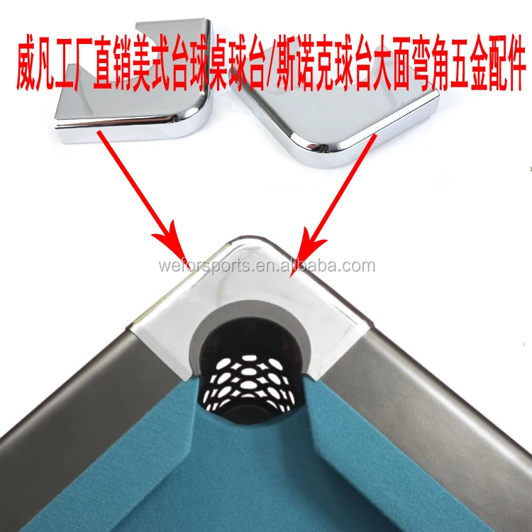 Pool Table Metal Corner - Durable Billiard Accessories