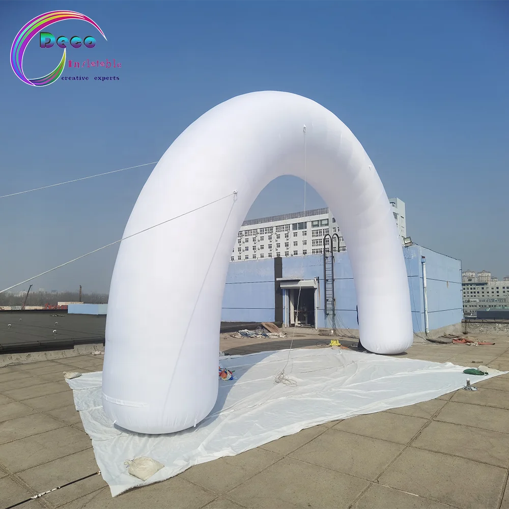 The White Inflatable Arch Simple Inflatable Arch Customized inflatable ...