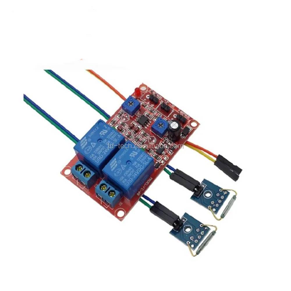 Taidacent 5v 24v 12v Reed Relay Contacts Miniature Auto 2 Channels ...